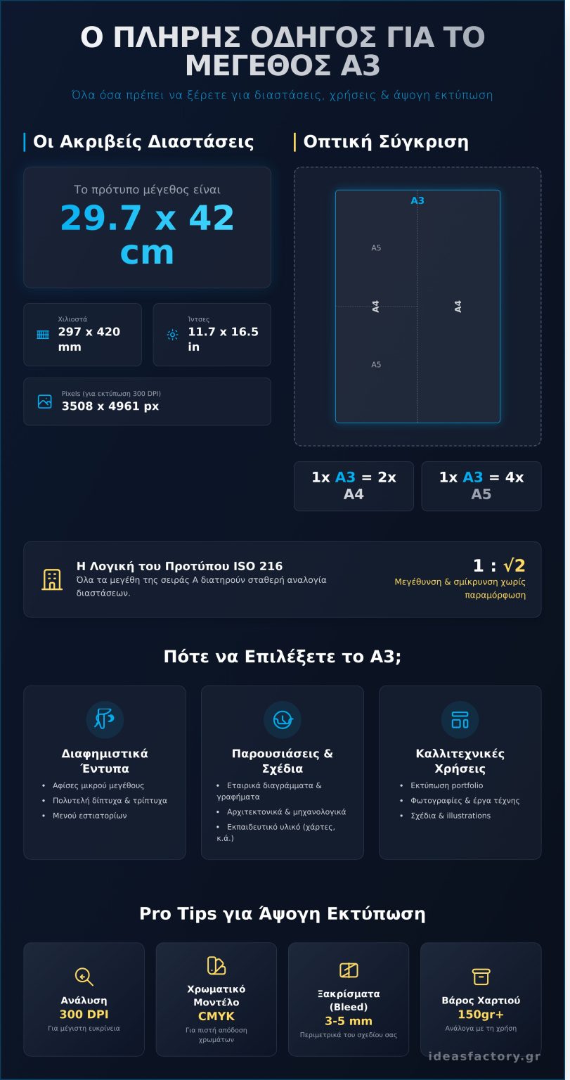 Α3 Διαστάσεις: Ο Πλήρης Οδηγός για Χρήσεις & Εκτύπωση - Εκτυπώσεις εντύπων